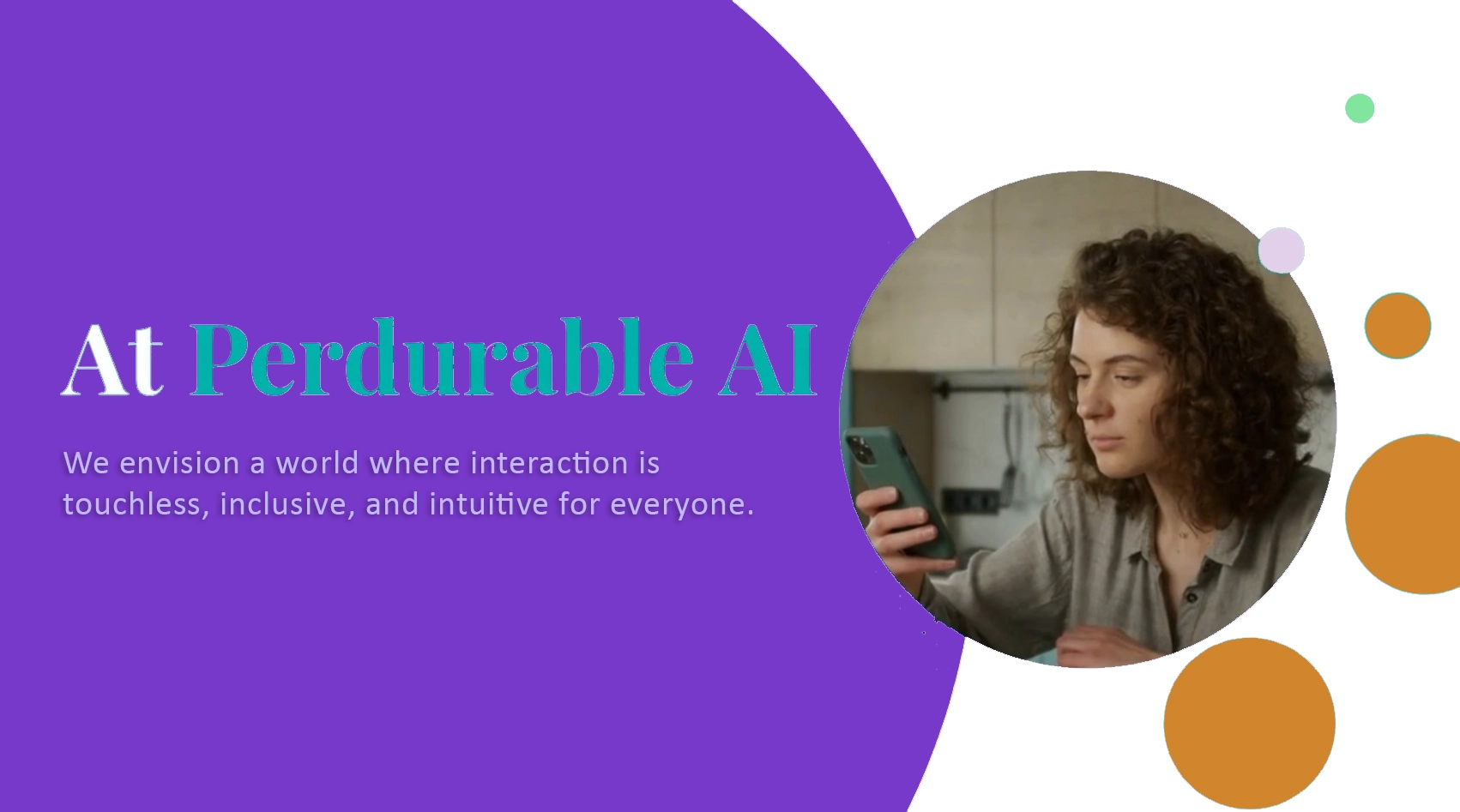 Peredurable AI - SaaS platform that enables touchless, accessible interaction for all through ...